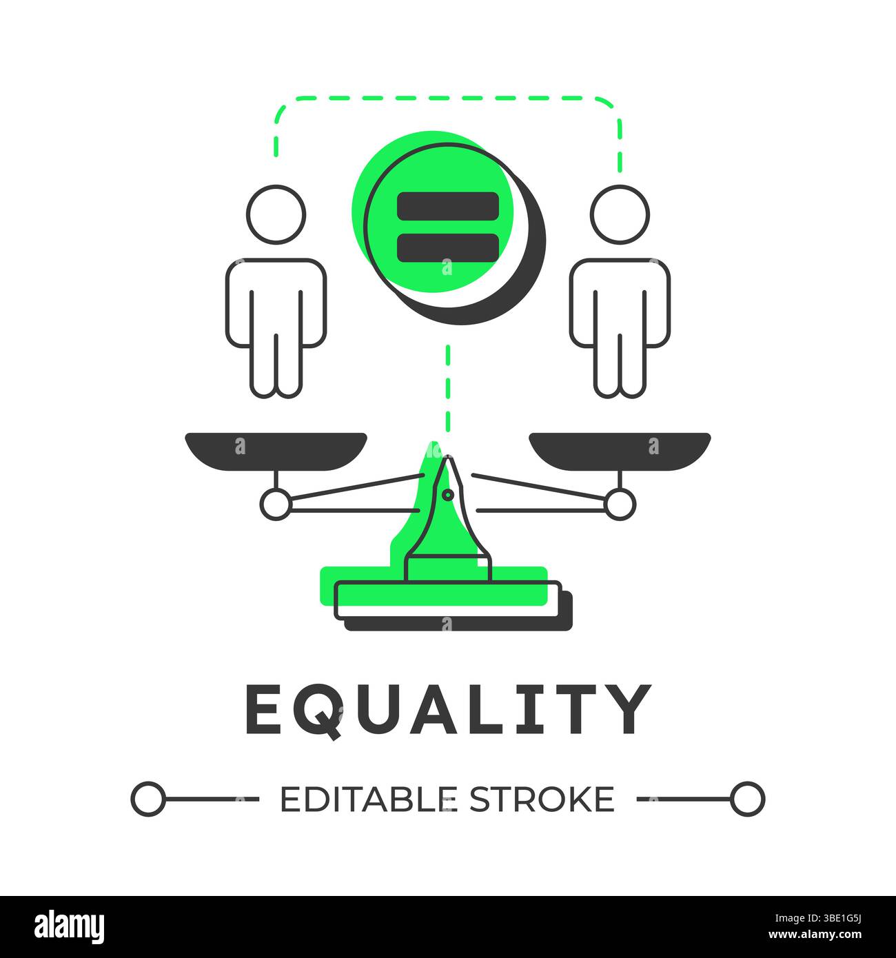 Equality modern linear concept icon Stock Vector Image & Art - Alamy