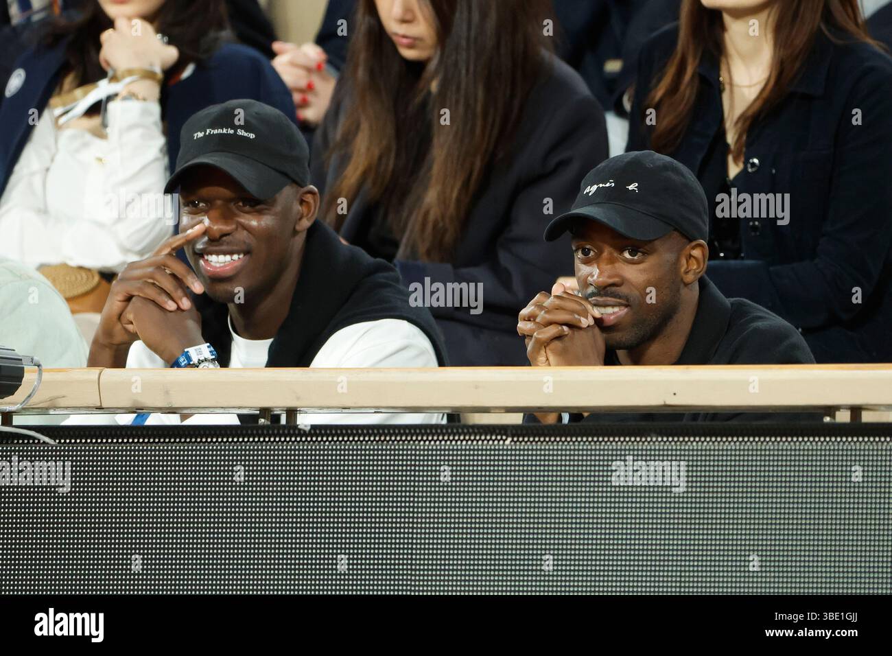 Paris, France. 27th May, 2025. Ousmane Dembele of PSG (R) watching the ...