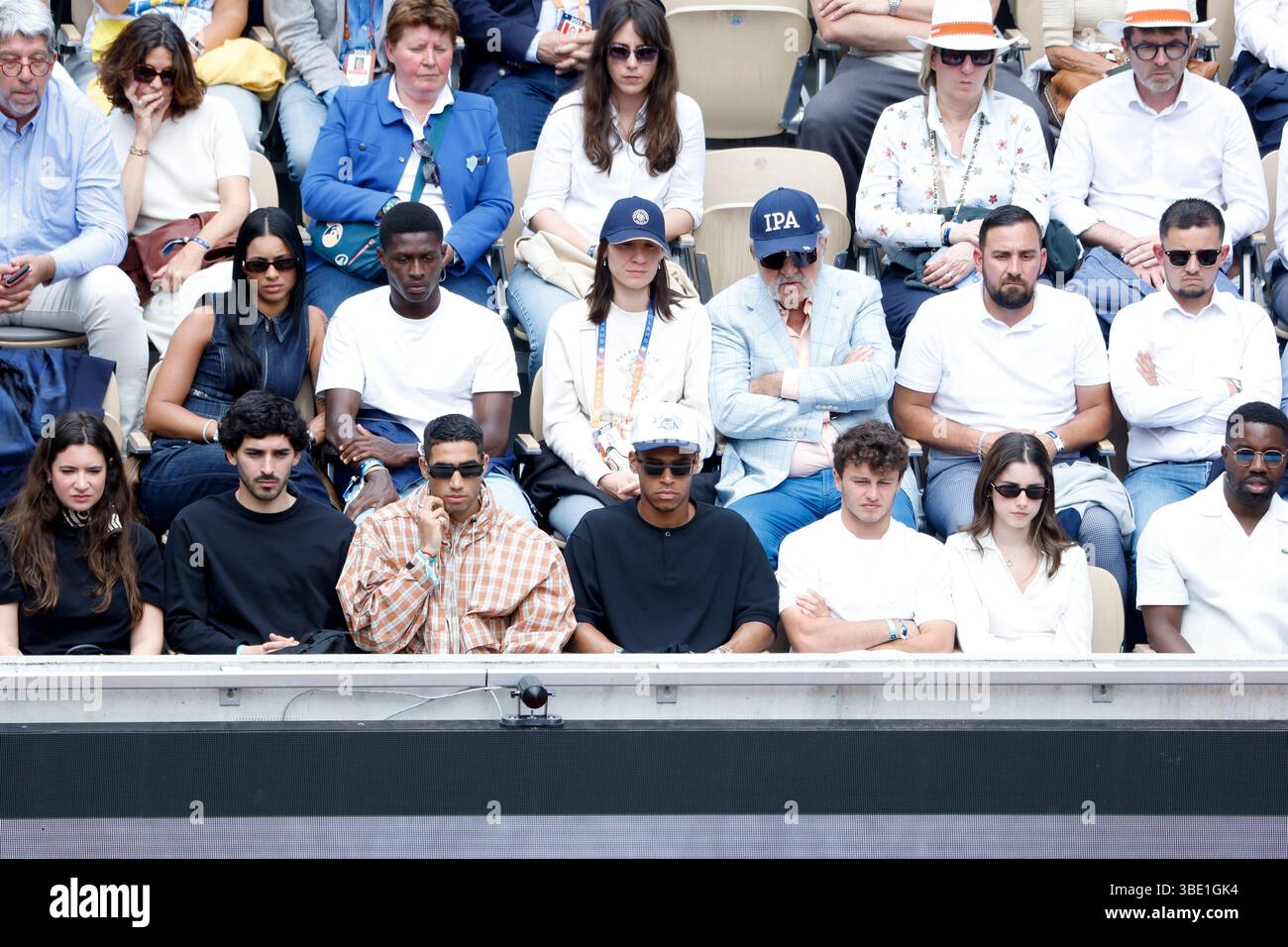 Paris, France. 27th May, 2025. Players of PSG Achraf Hakimi, Desire ...
