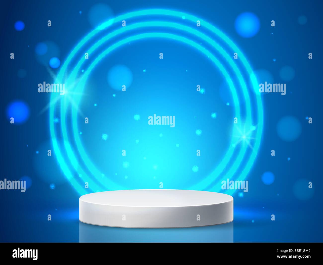 Realistic round platform on Stock Vector Images - Alamy