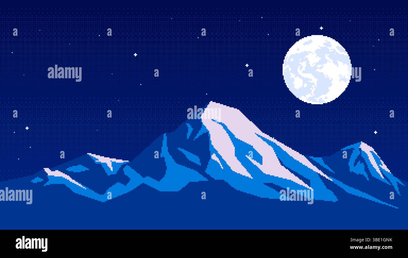 Adventure video game night Stock Vector Images - Alamy