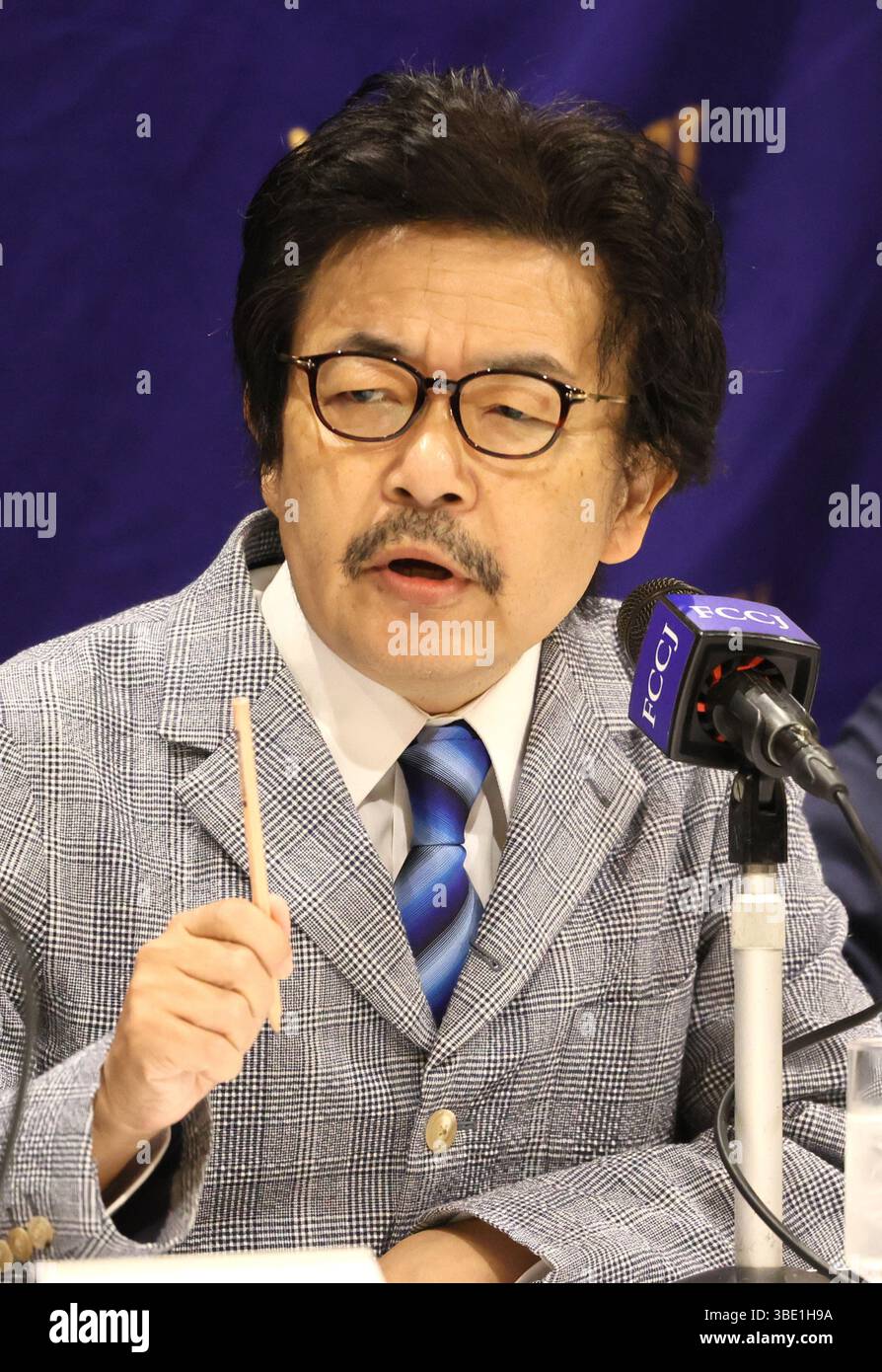 Tokyo, Japan. 27th May, 2025. Japanese film director Sion Sono speaks ...