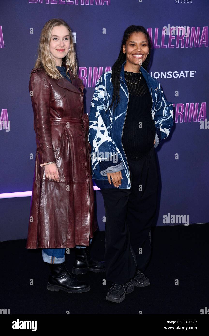 Anna Herrmann und Cynthia Micas bei der Premiere des Kinoflims From the World of John Wick ...