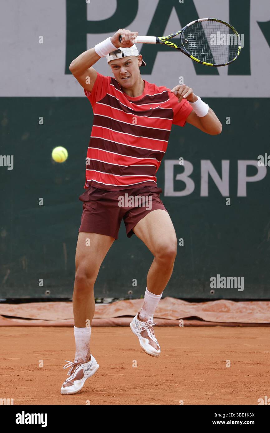 Holger Rune of Denmark during day 2 of Roland-Garros 2025, French Open ...
