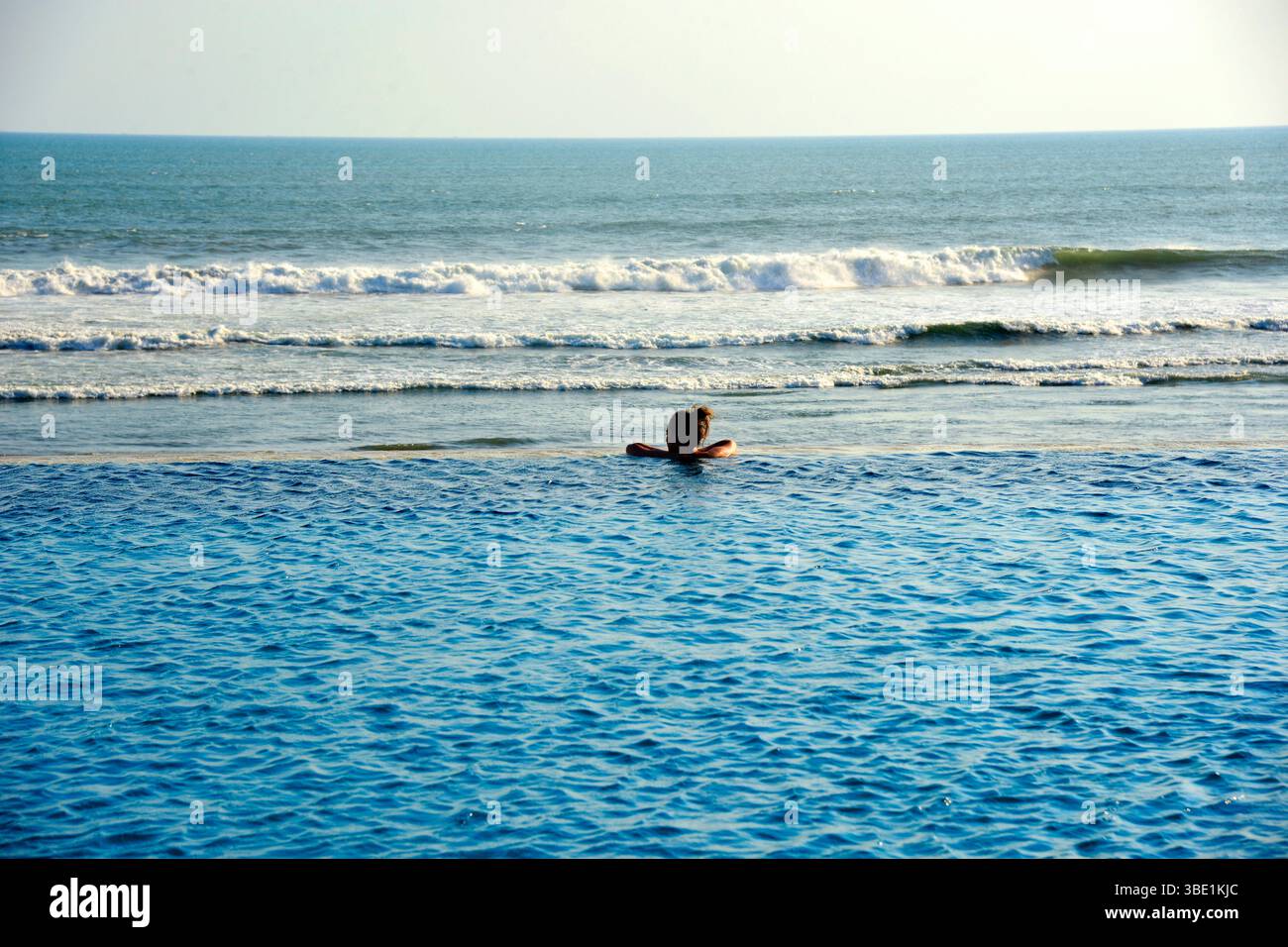 a swimming pool of LV8 resort hotel in Canggu beach, Bali, Indonesia ...