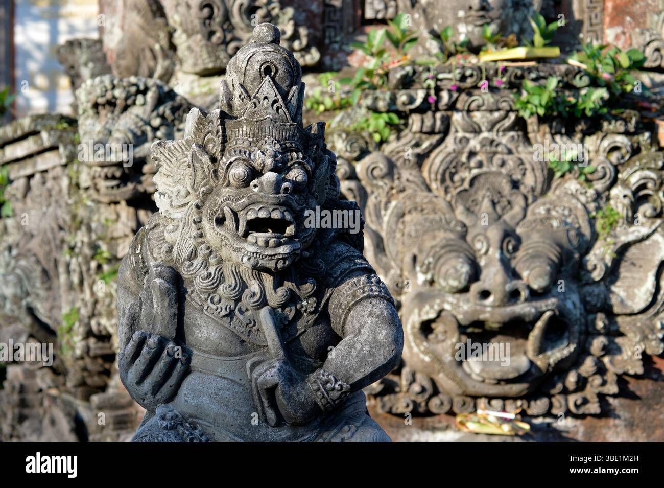 Traditional Balinese god statue in Ubud, Bali, Indonesia, South East ...