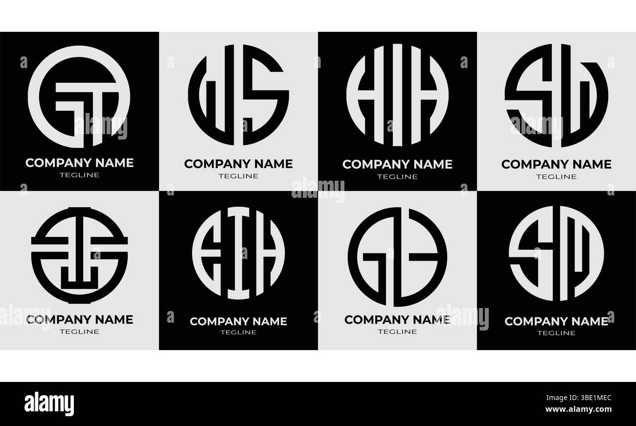A versatile set of vector cxi monogram logo design for business and ...