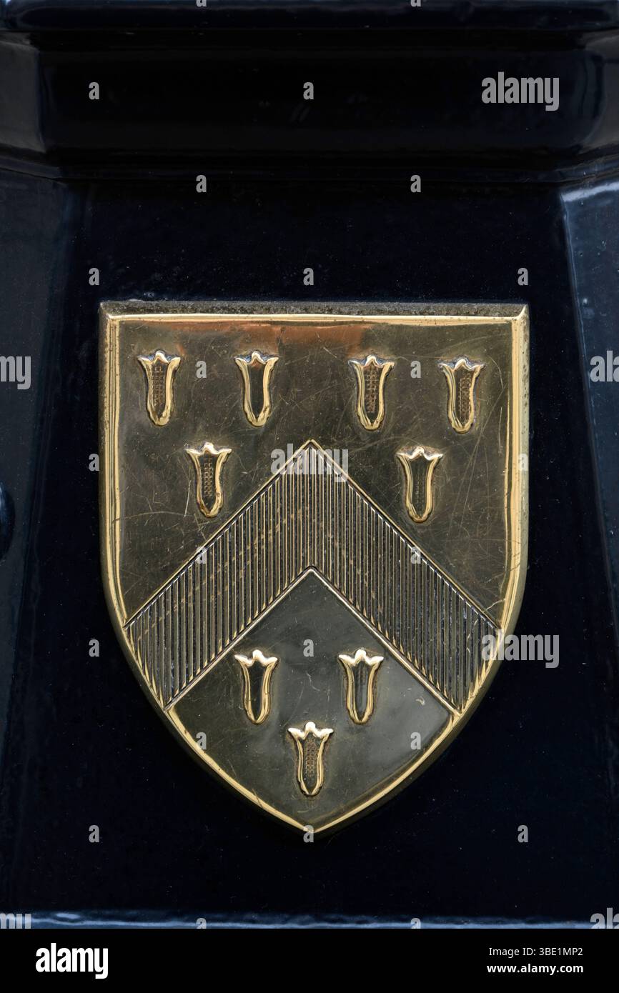 LONDON, UK - MAY 21, 2025: Brass Coats of Arms of the Worshipful ...