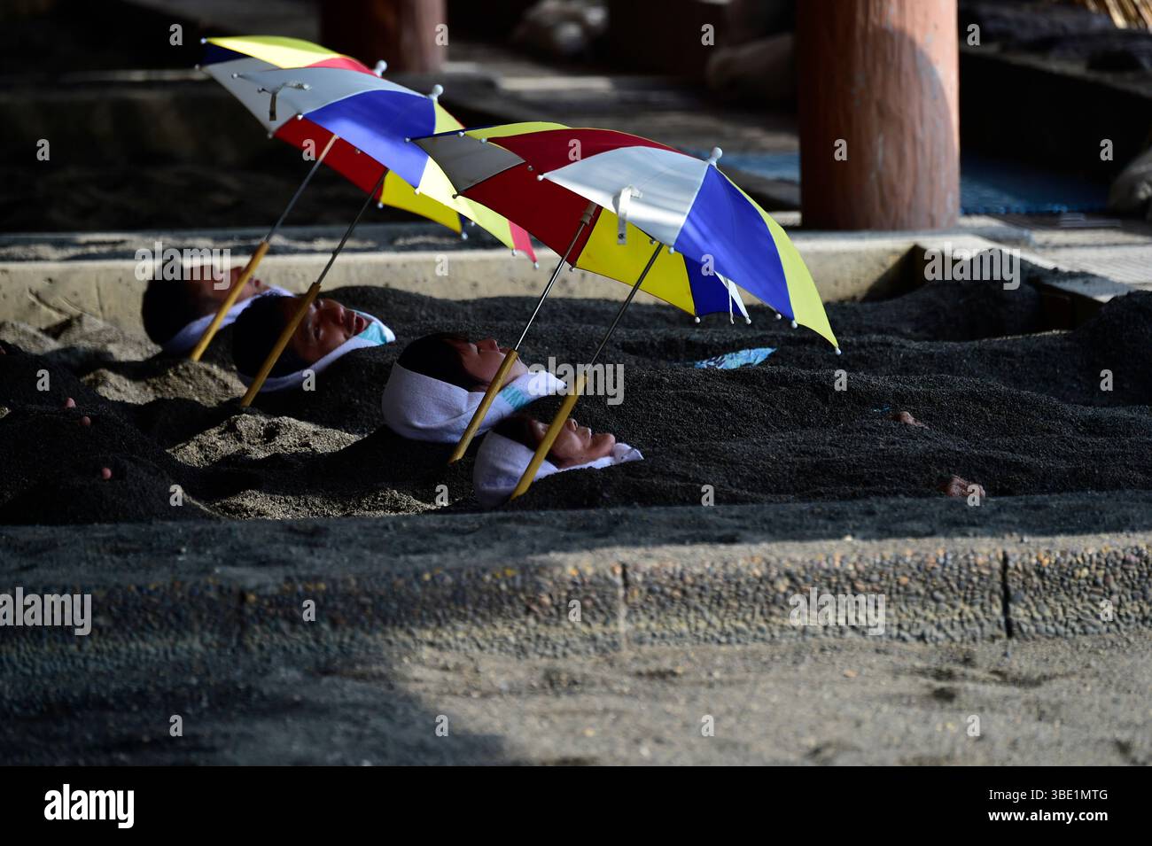 Thermal Sand Bath,Ibusuki City,Kyushu island,Japan,Asia Stock Photo - Alamy