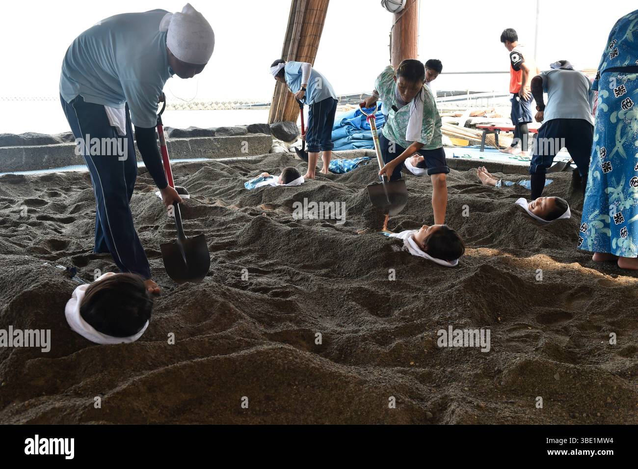 Thermal Sand Bath,Ibusuki City,Kyushu island,Japan,Asia Stock Photo - Alamy