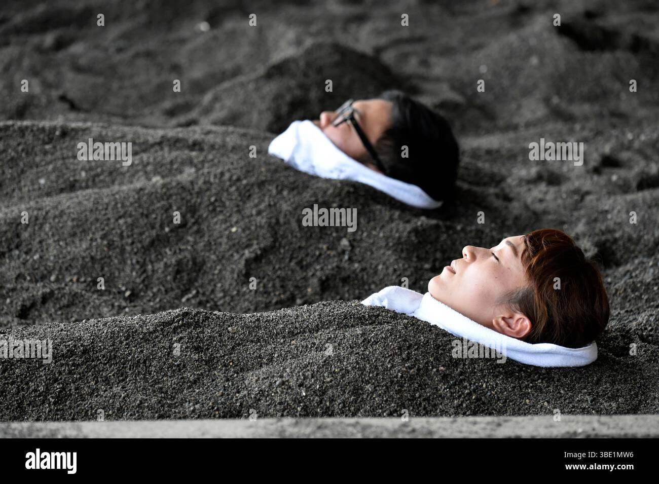 Thermal Sand Bath,Ibusuki City,Kyushu island,Japan,Asia Stock Photo - Alamy