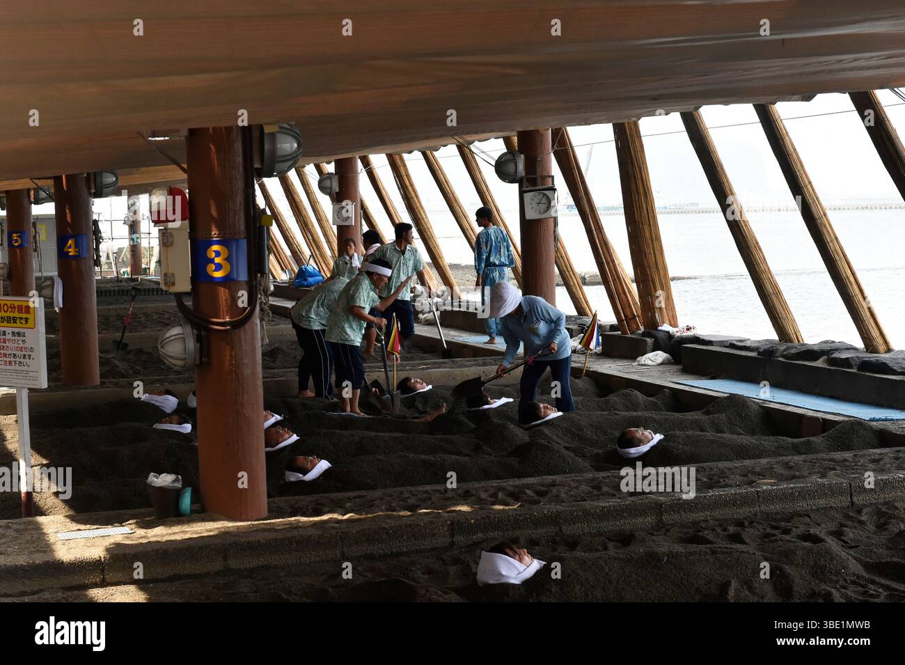 Thermal Sand Bath,Ibusuki City,Kyushu island,Japan,Asia Stock Photo - Alamy