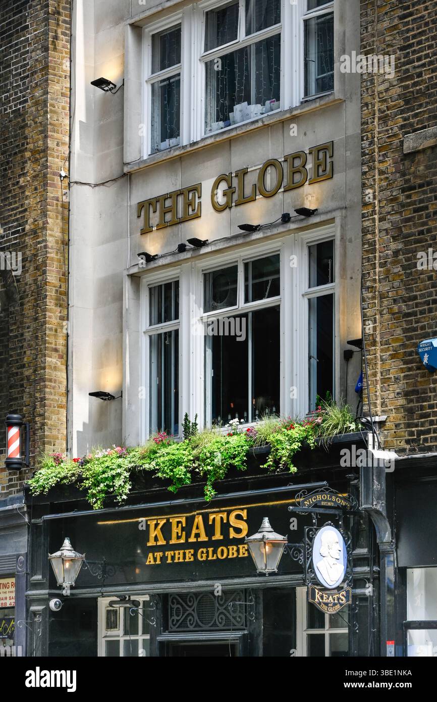 LONDON, UK - MAY 21, 2025: Exterior of Keats at The Globe Pub in ...