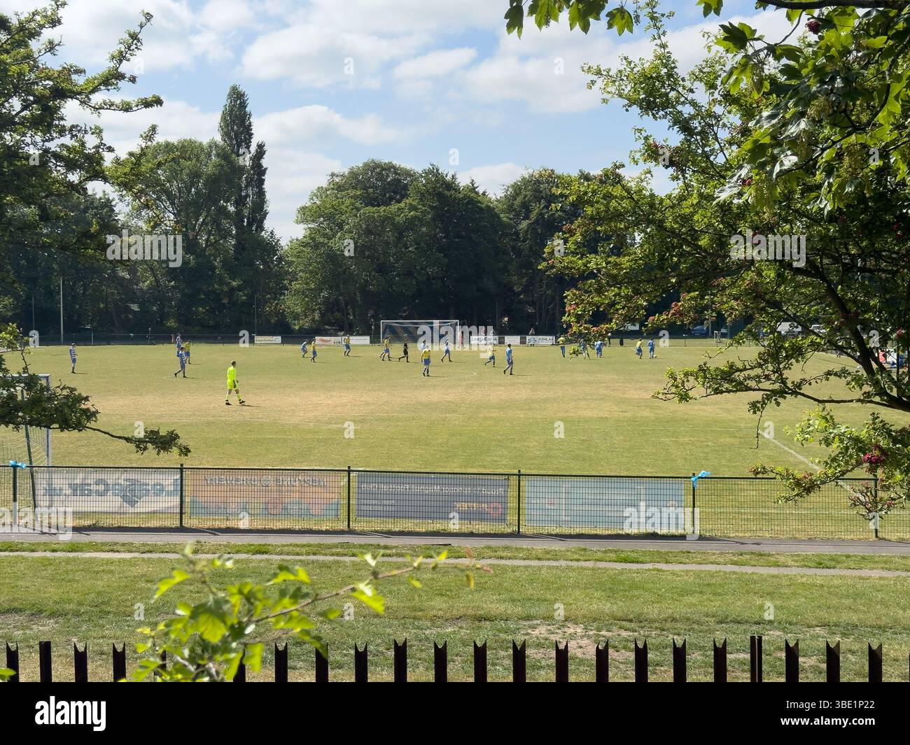 Maghull Football Club ground. Old Hall playing fields Maghull Stock ...