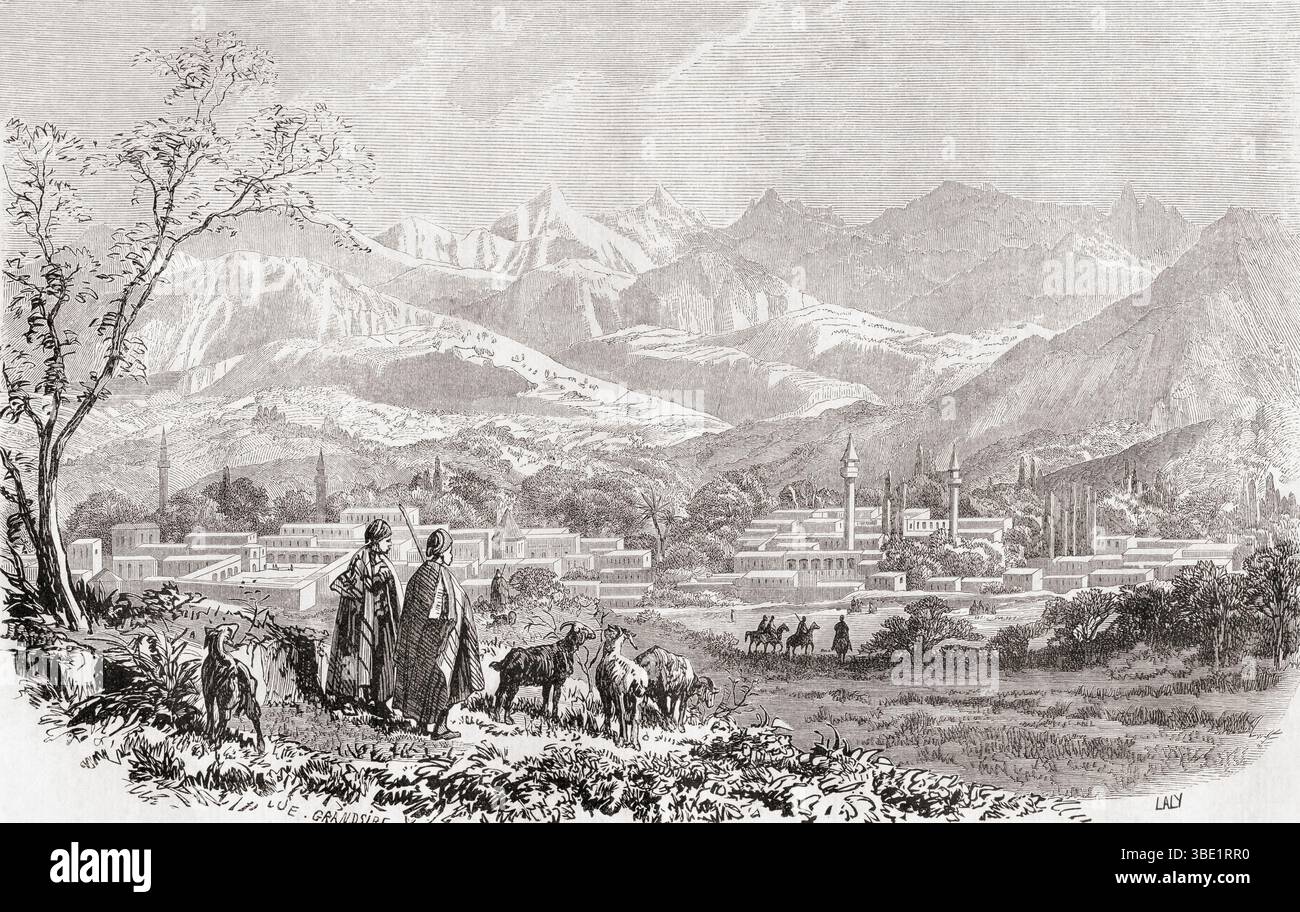 View of Tarsus and the first counterforts of Tarsus, Turkey, 19th ...