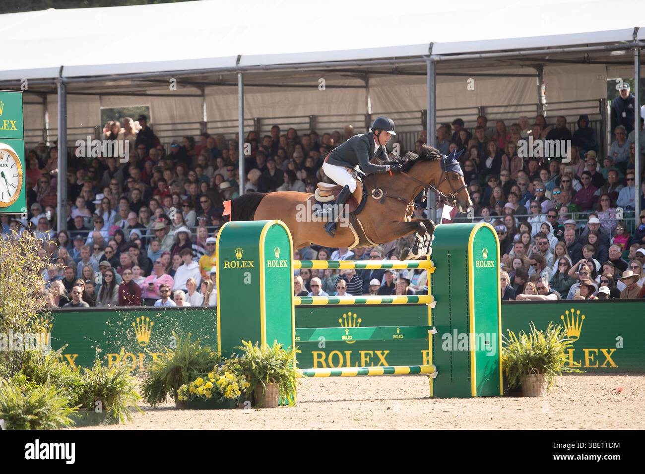 Windsor, Berkshire, UK. 18th May, 2025. Show Jumper Harrie Smolders ...