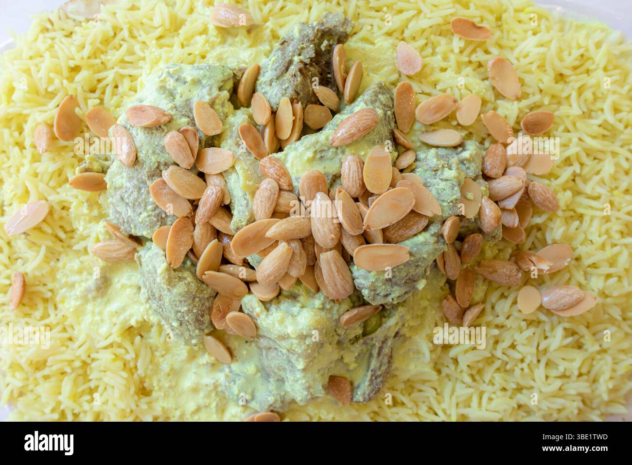 close up Authentic Jordanian Mansaf dish Stock Photo - Alamy