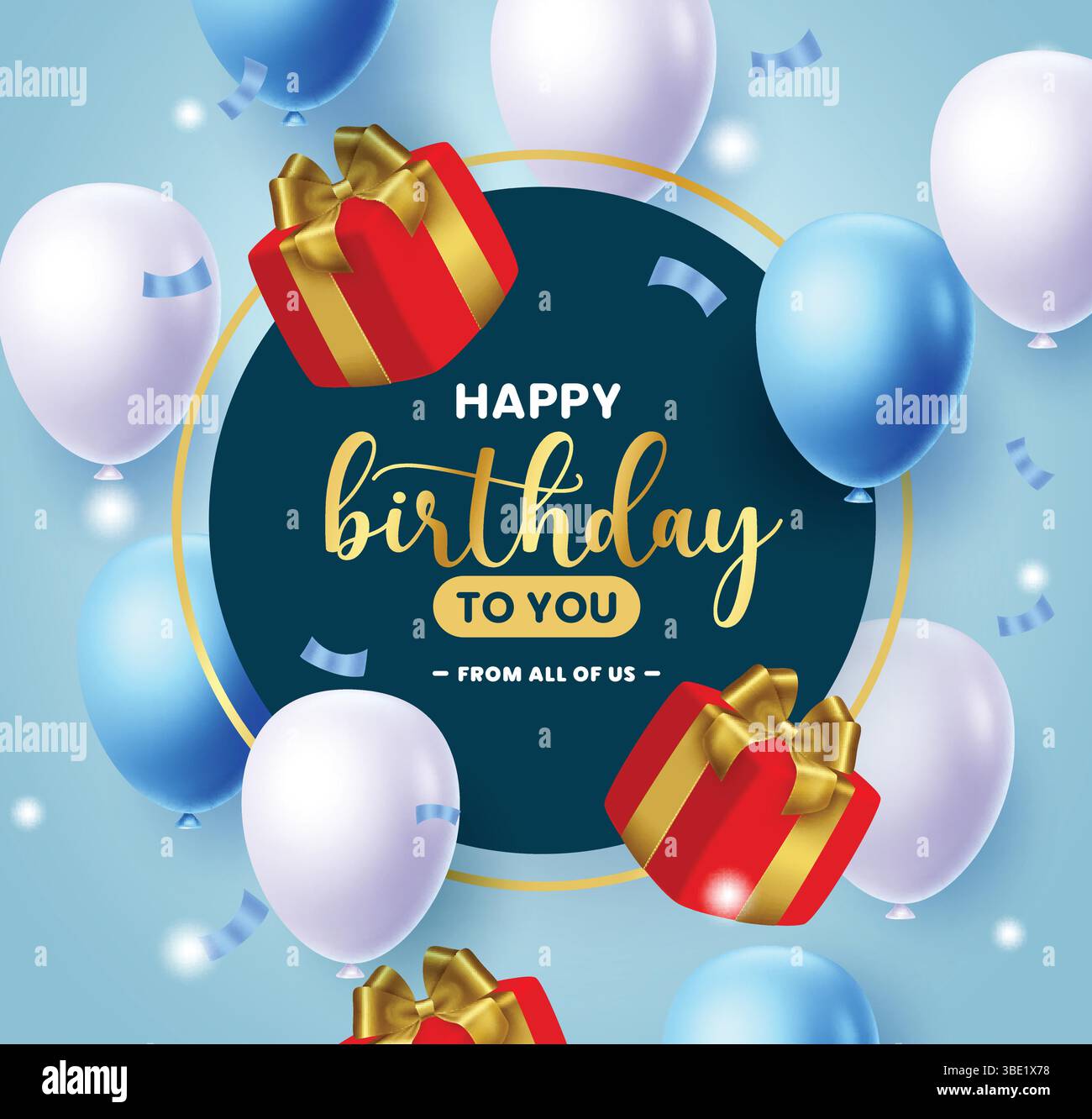 Floating red gift boxes Stock Vector Images - Alamy