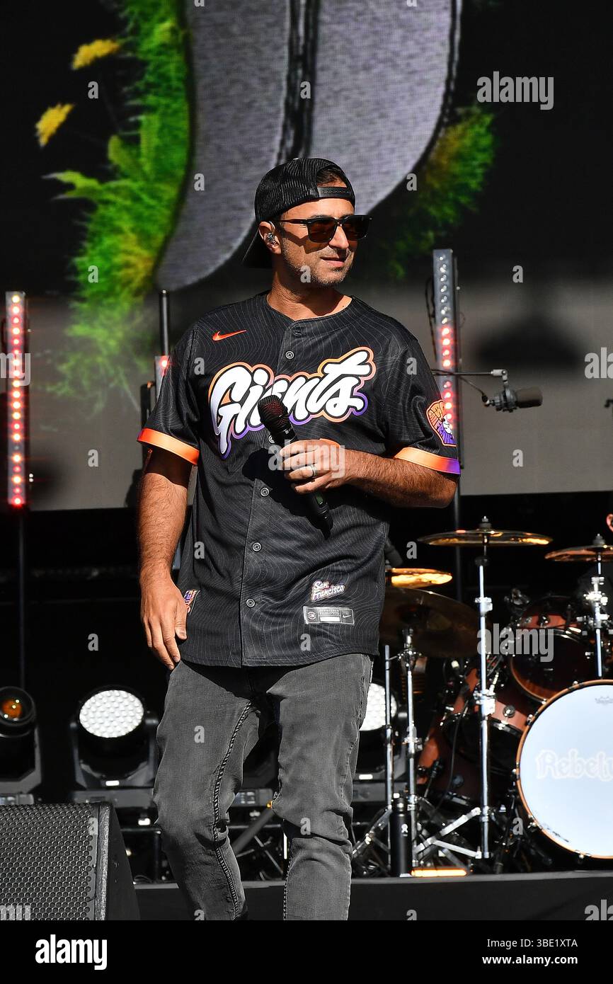 Napa, USA. 26th May, 2025. Rebelution -Eric Rachmany performs at 2025 ...