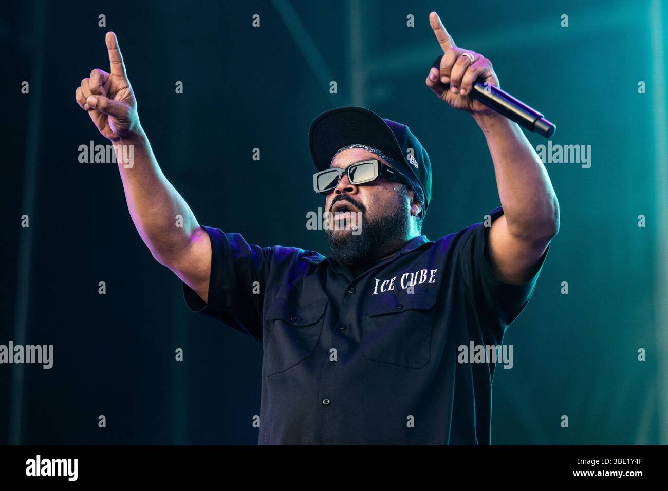 Napa, USA. 25th May, 2025. Ice Cube performs on Day 2 of BottleRock ...