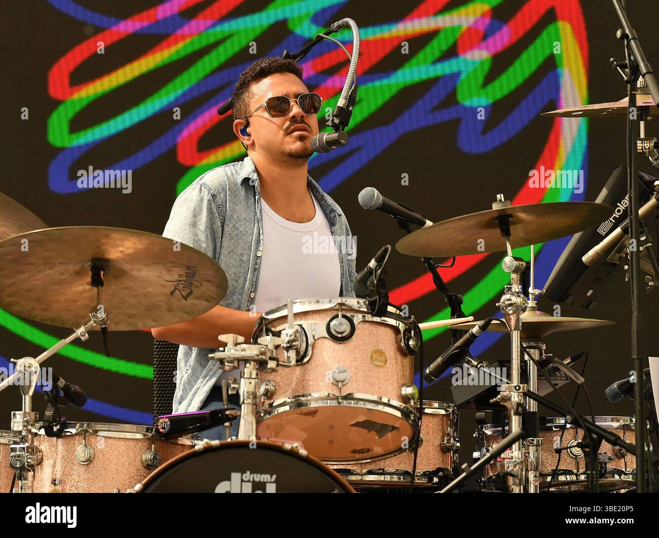Napa, USA. 26th May, 2025. Alex Bailey of Eggy performs at 2025 ...