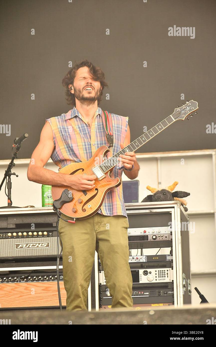 Napa, USA. 26th May, 2025. Jeff Arevalo of Goose performs at 2025 ...