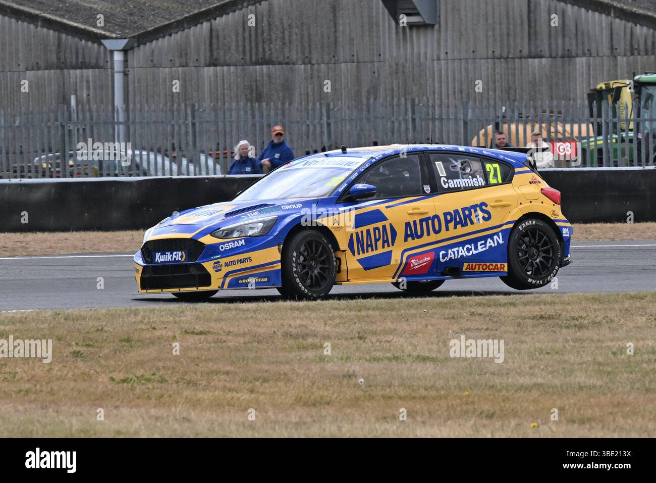 Lifting a rear wheel at Agostini, Dan Cammish, Ford Focus ST, NAPA ...