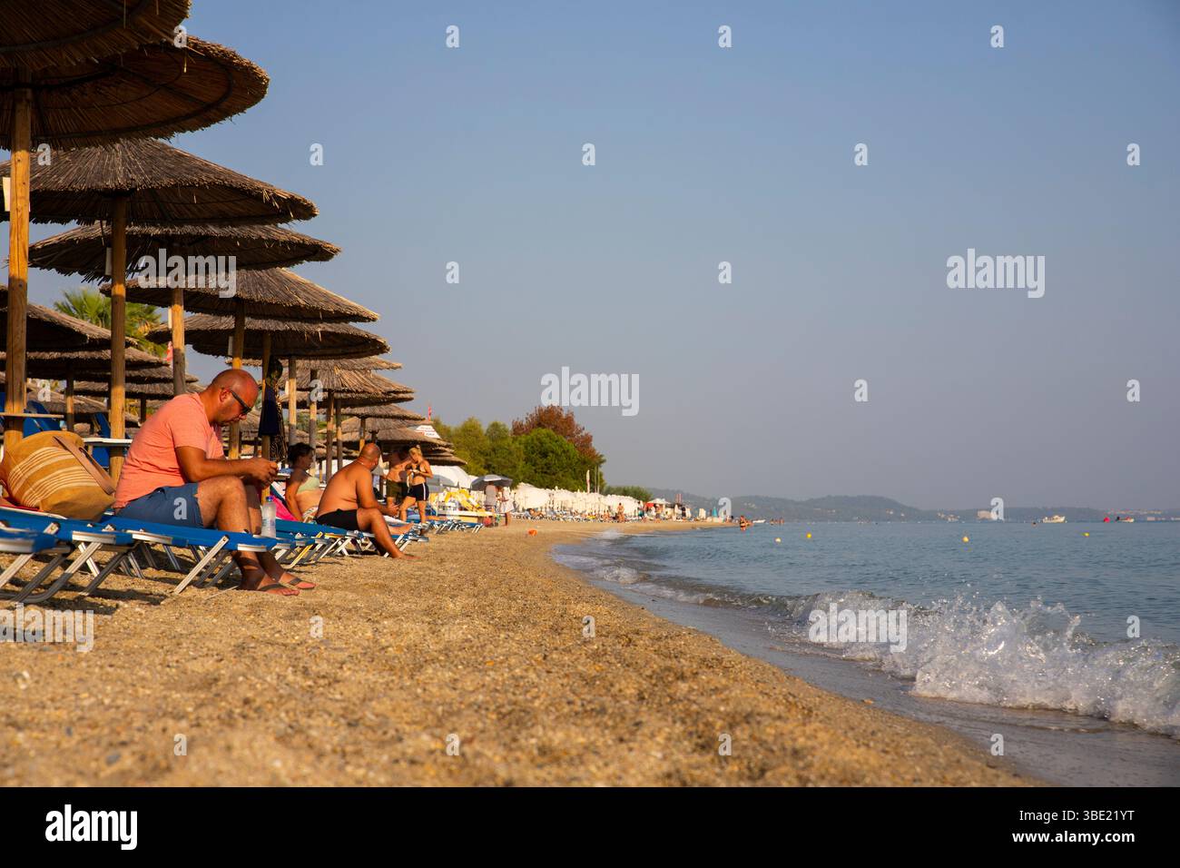 Chaniotis, Greece - September 05, 2024: Beach in tourist destination in ...