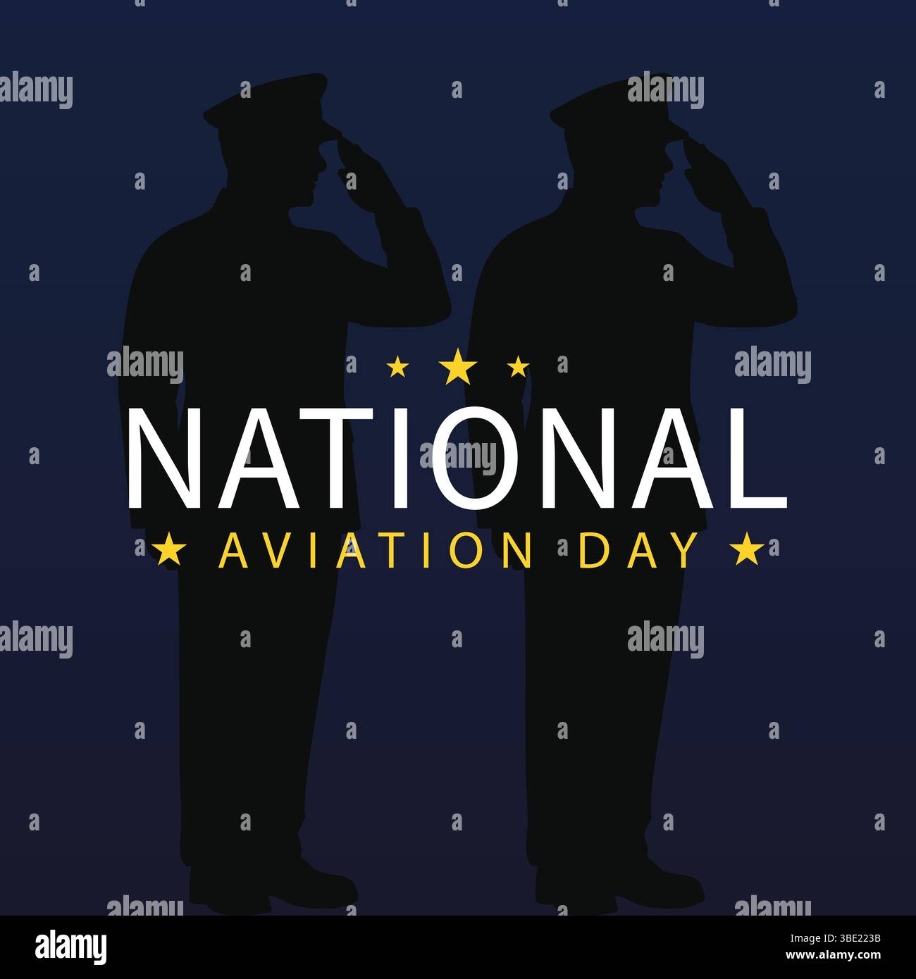 Soaring High Celebrating the Legacy of National Aviation Day Stock ...