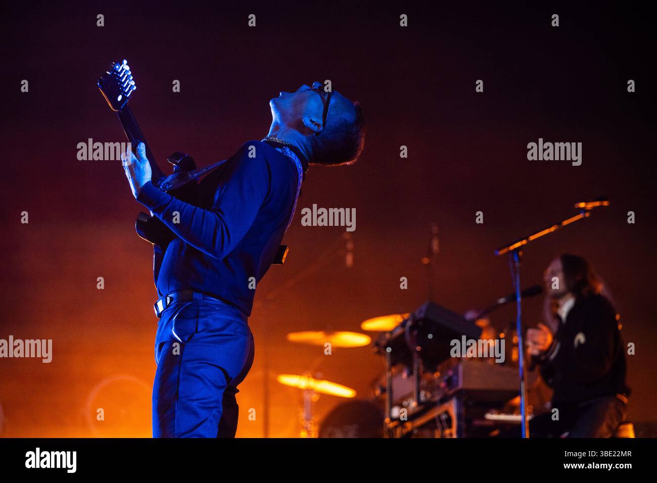 Napa, USA. 26th May, 2025. Brad Shultz of Cage the Elephant performs on ...