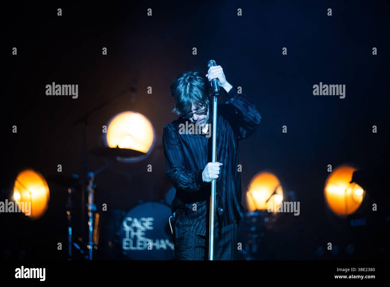Napa, USA. 26th May, 2025. Matt Shultz of Cage the Elephant performs on ...