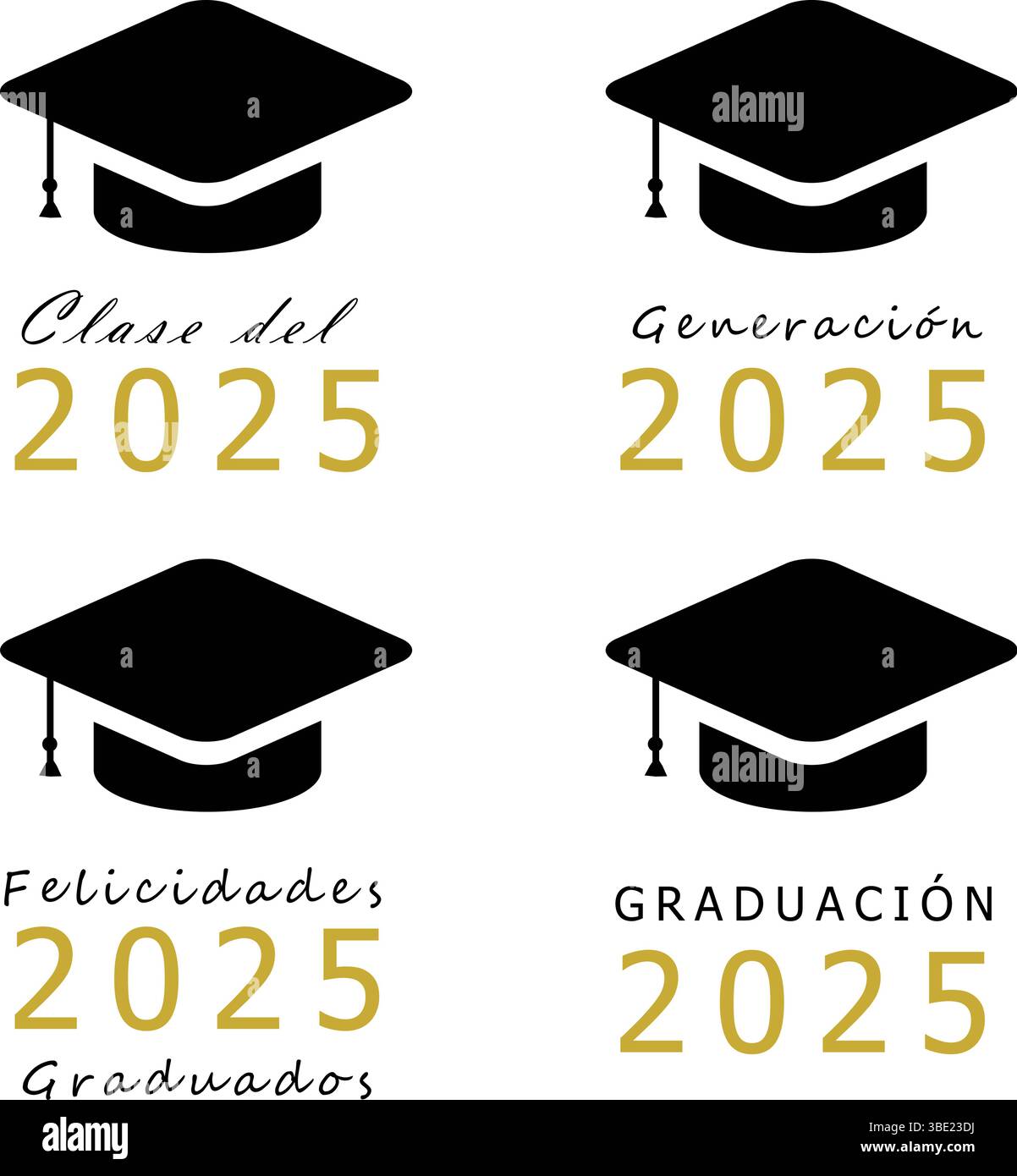 Elegant class 2025 graduation hi-res stock photography and images - Alamy