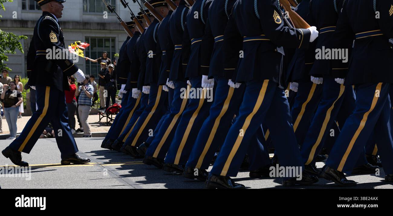 The U.S. Army Band "Pershing's Own" Ceremonial Band and other units ...