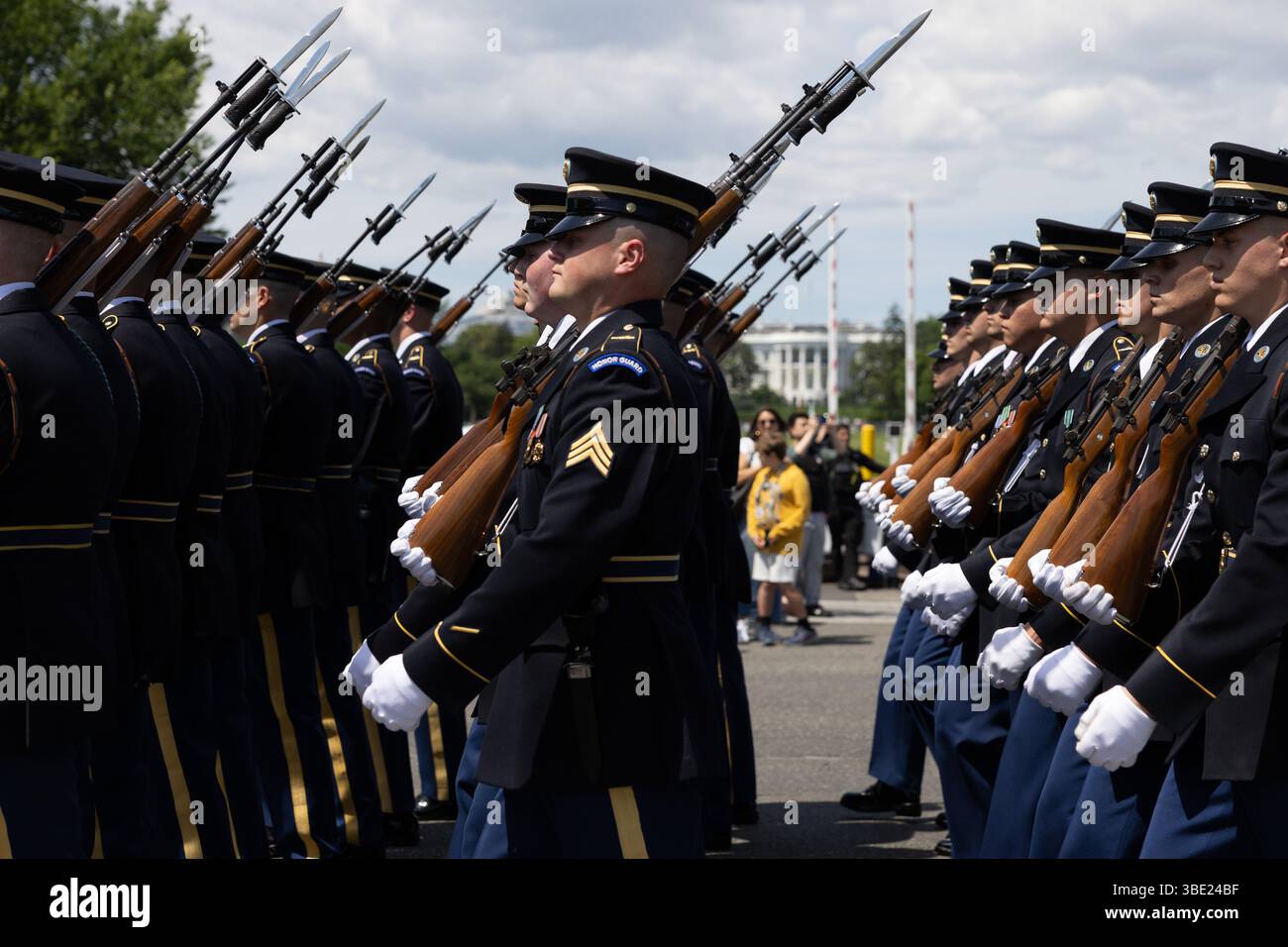 The U.S. Army Band "Pershing's Own" Ceremonial Band and other units ...