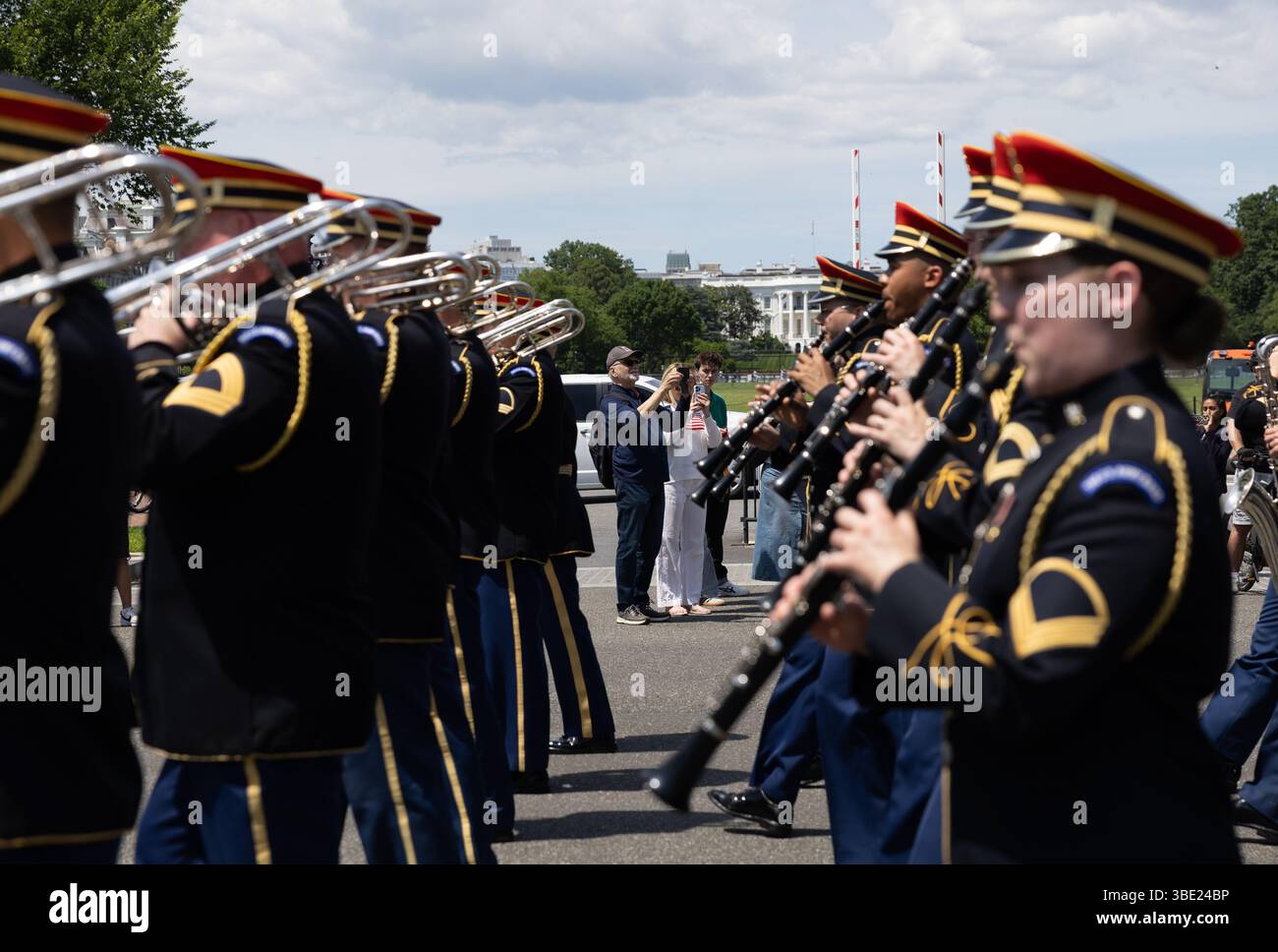 The U.S. Army Band "Pershing's Own" Ceremonial Band and other units ...