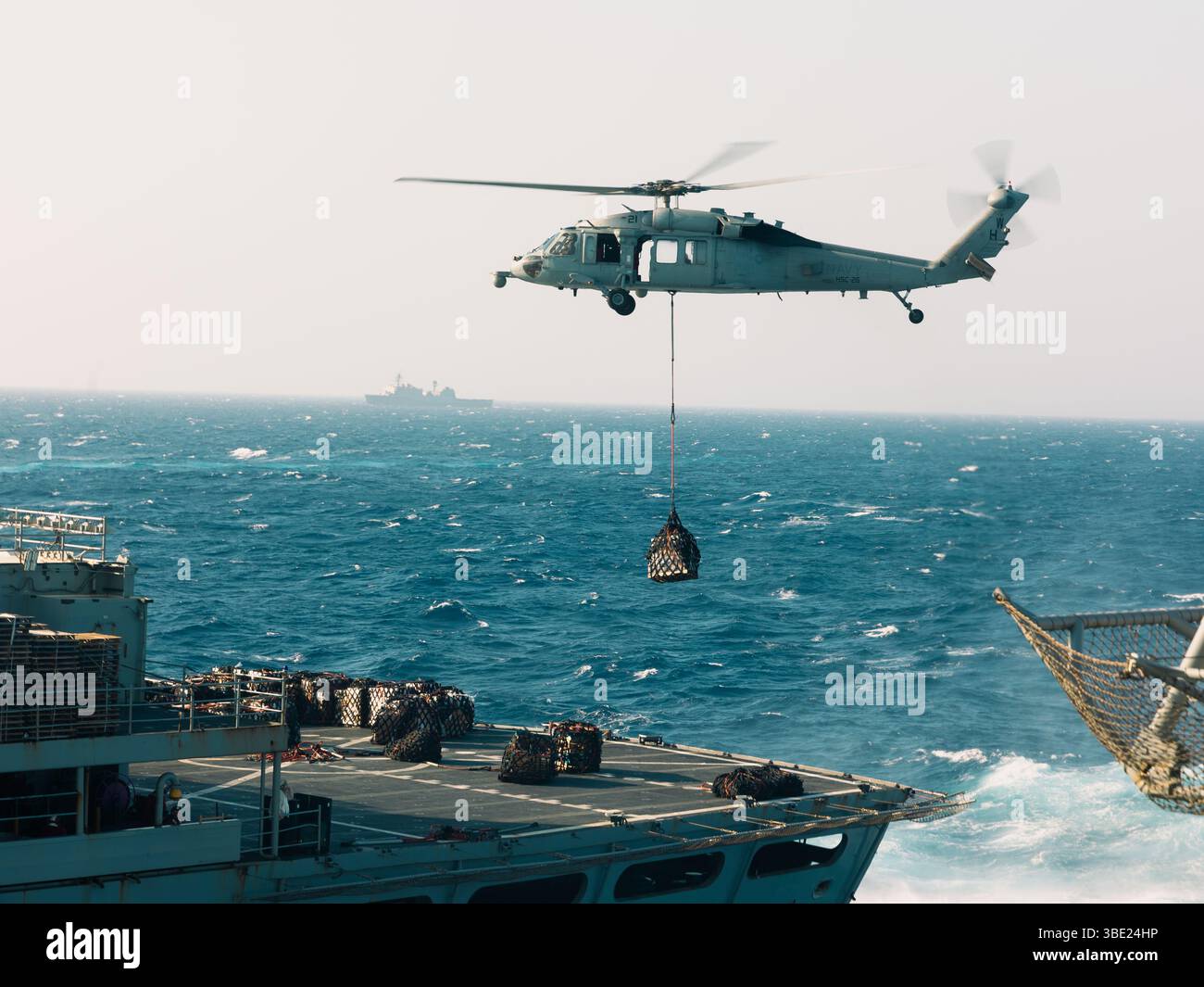 A U.S. Navy MH-60S Seahawk Helicopter assigned to Helicopter Combat ...