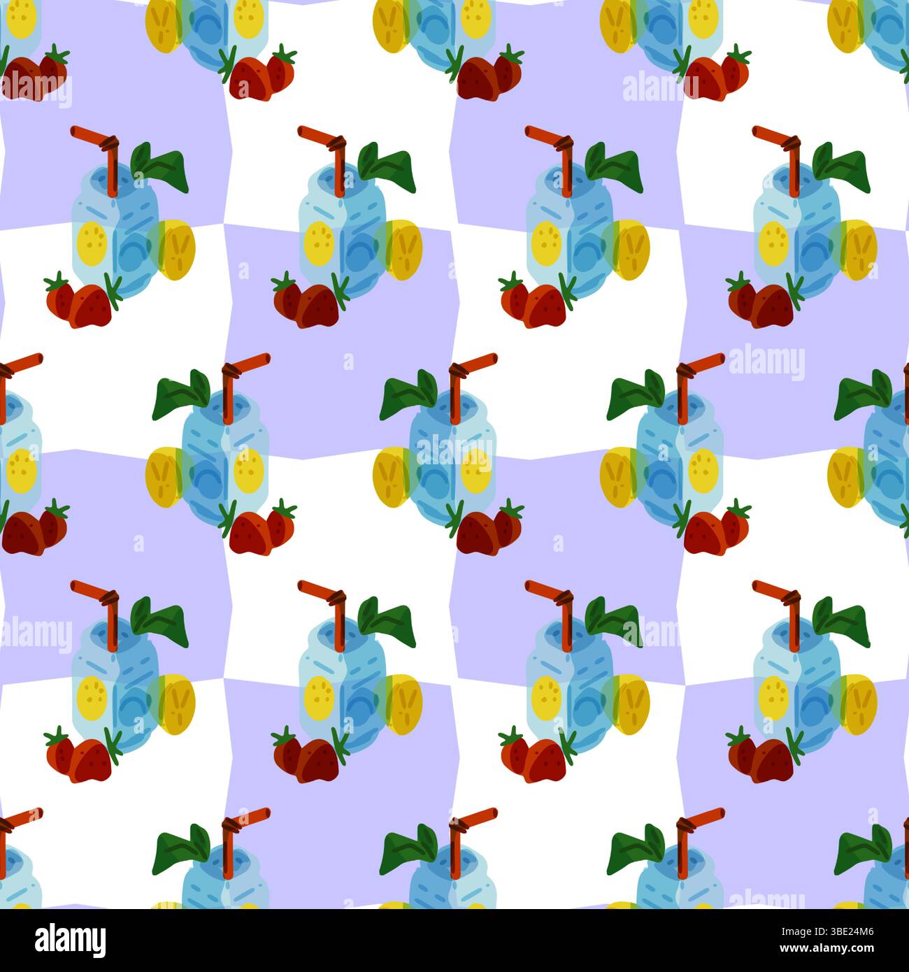 Strawberry mint water Stock Vector Images - Alamy