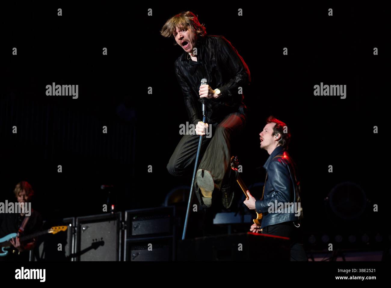 Napa, USA. 26th May, 2025. Matt Shultz of Cage the Elephant performs on ...