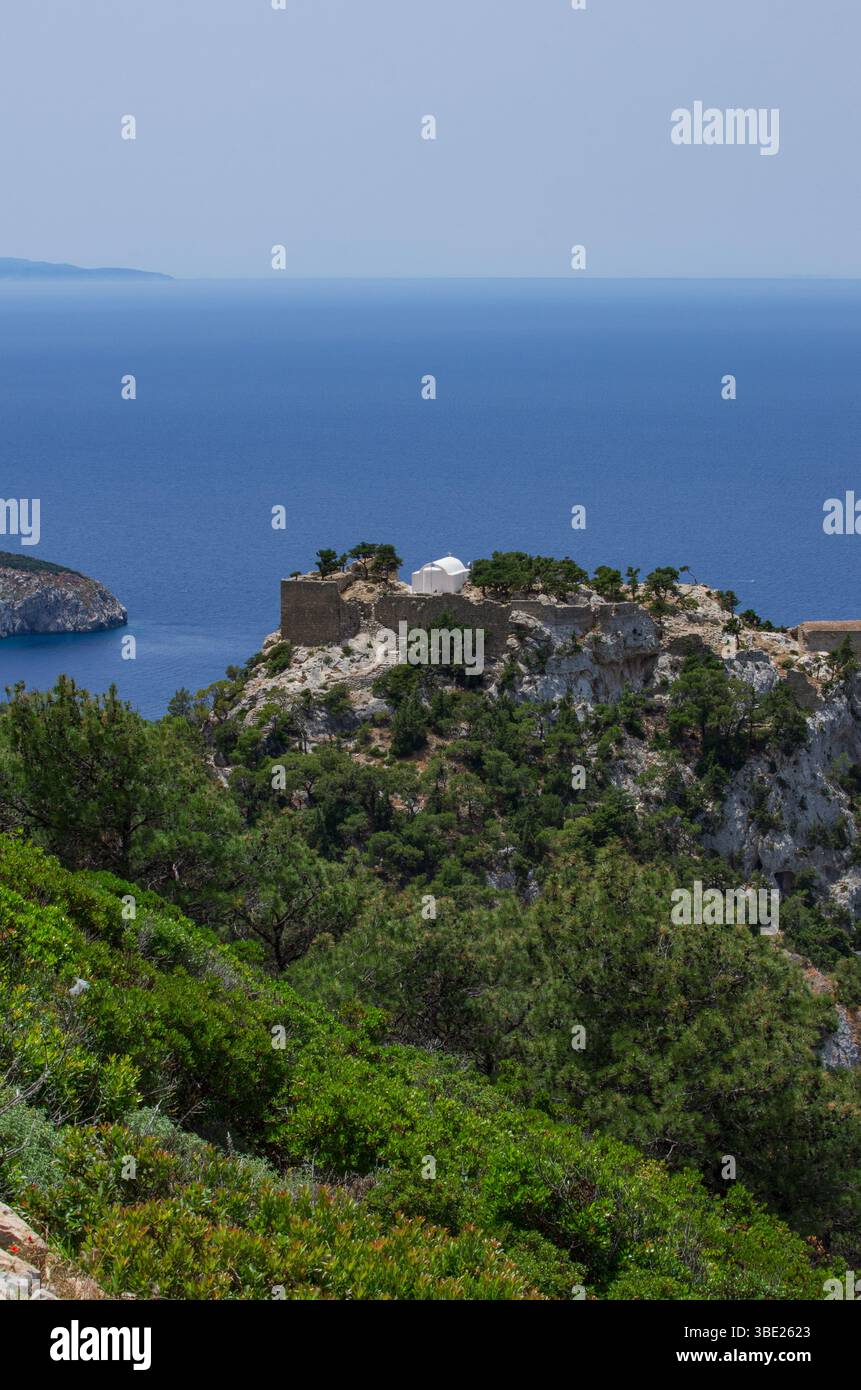 Monolithos castle on top hi-res stock photography and images - Alamy