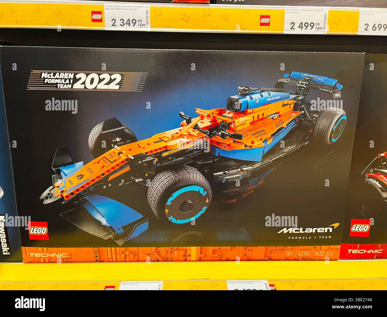 Kyiv, Ukraine - May 26, 2025: Lego set of McLaren Formula 1 car ...