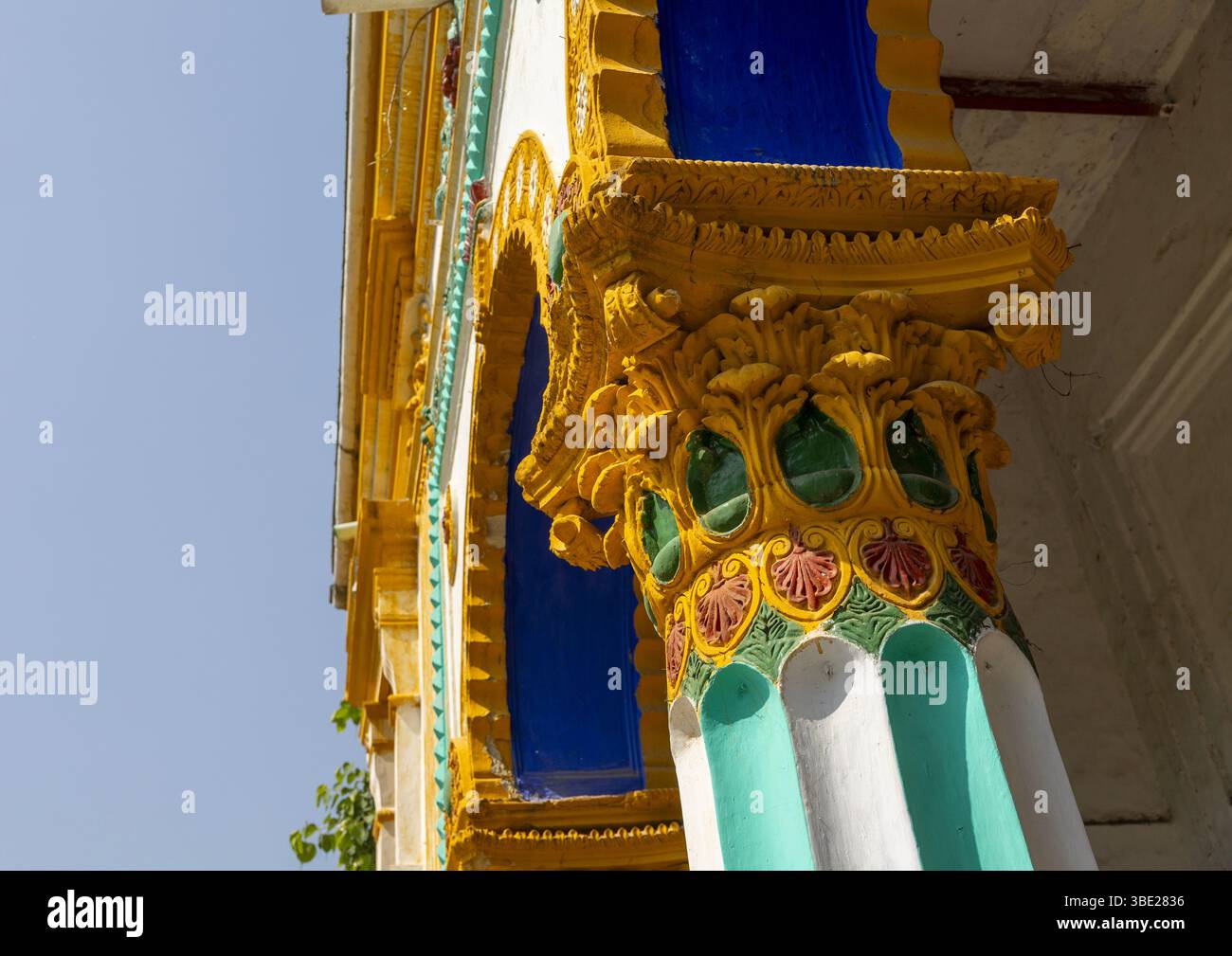 Hindu temple column in Dinajpur Rajbari complex, Rajshahi Division ...