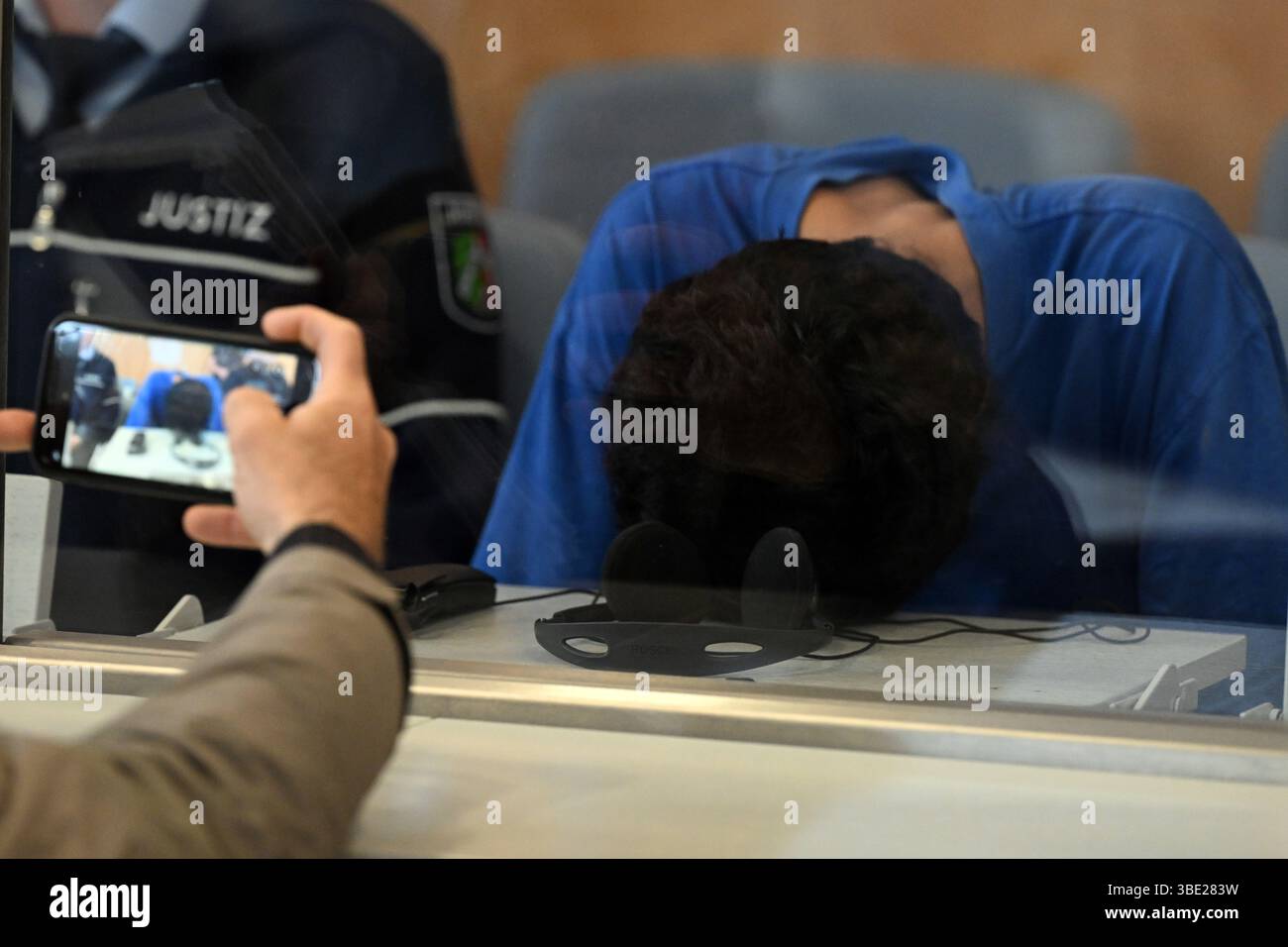 Duesseldorf, Germany. 27th May, 2025. The accused in the courtroom of ...