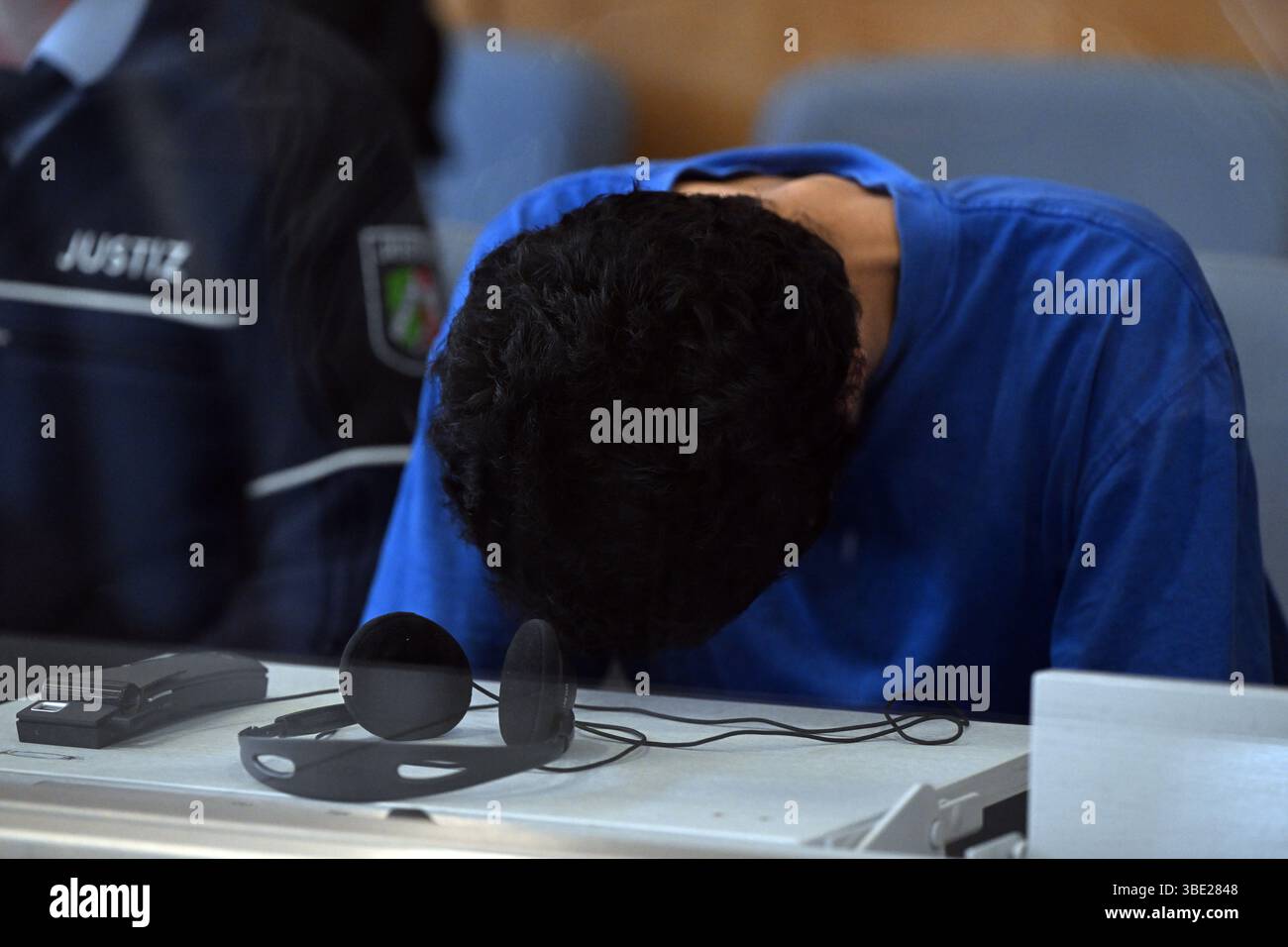 Duesseldorf, Germany. 27th May, 2025. The accused in the courtroom of ...