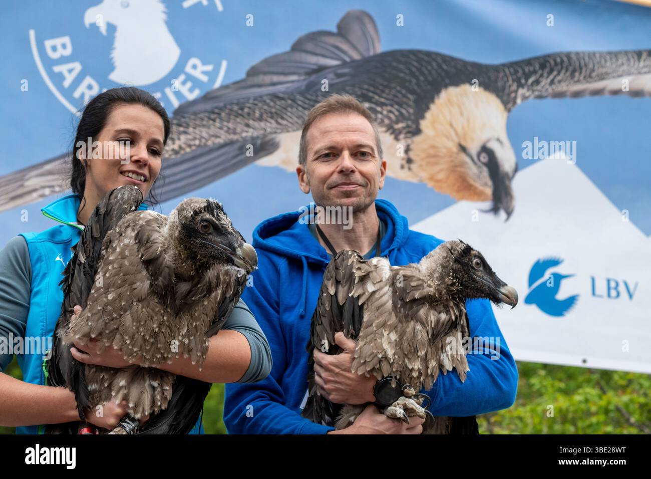 Ramsau B.Berchtesgaden, Germany. 27th May, 2025. The two 88-day-old ...