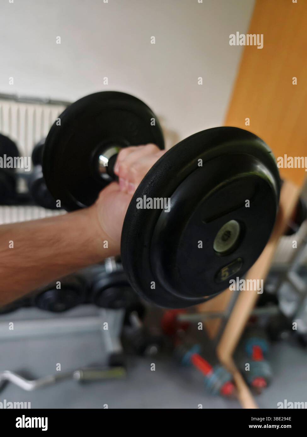 sports trainer and training symbol, staying fit and physical exercise ...