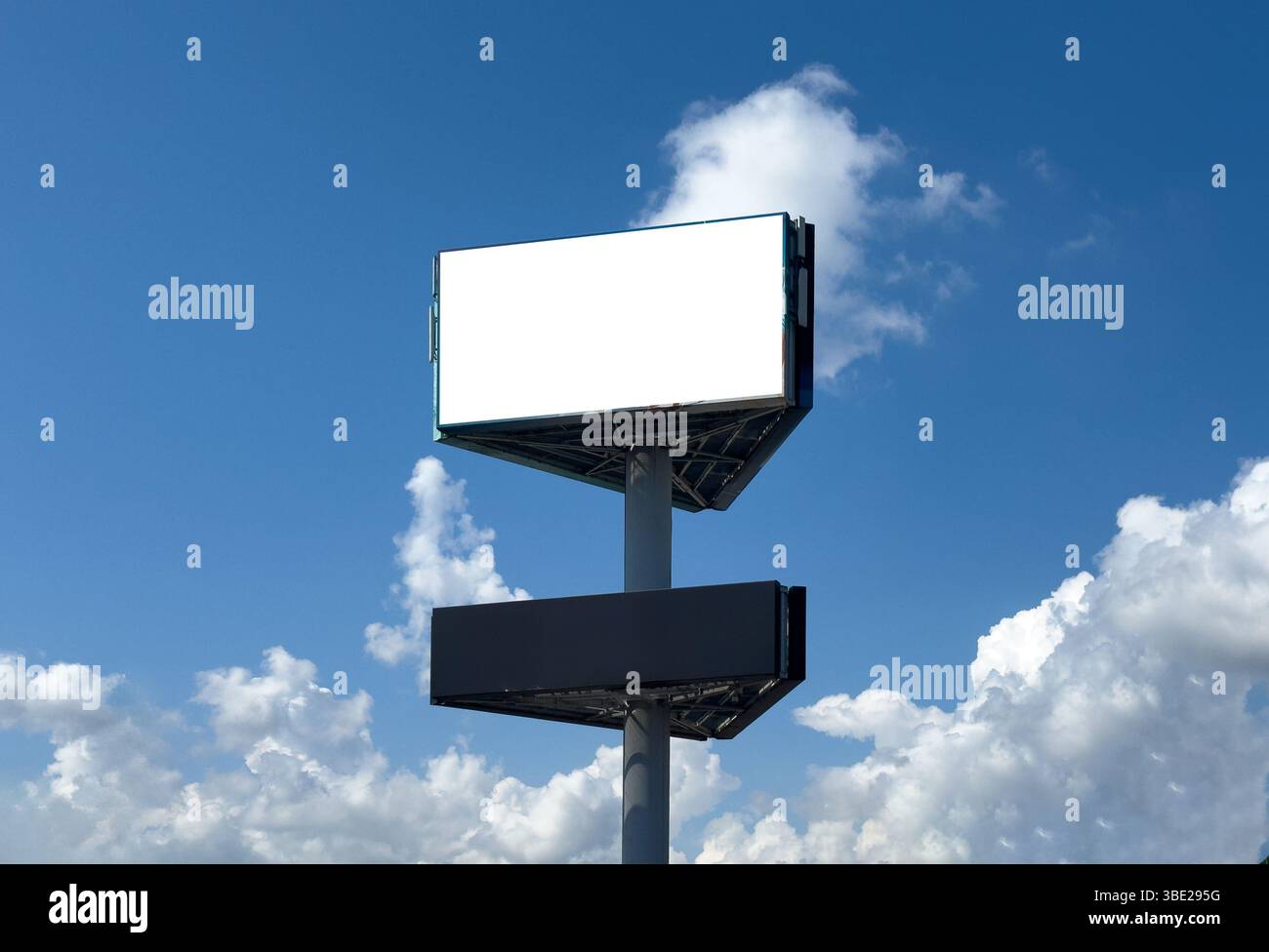 Advertisement template. Blank triangle billboard mockup for advertising ...