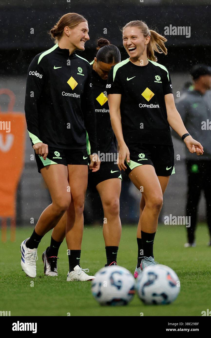 Melbourne, Australia. 27th May, 2025. Natasha Prior (L) and Clare Hunt ...