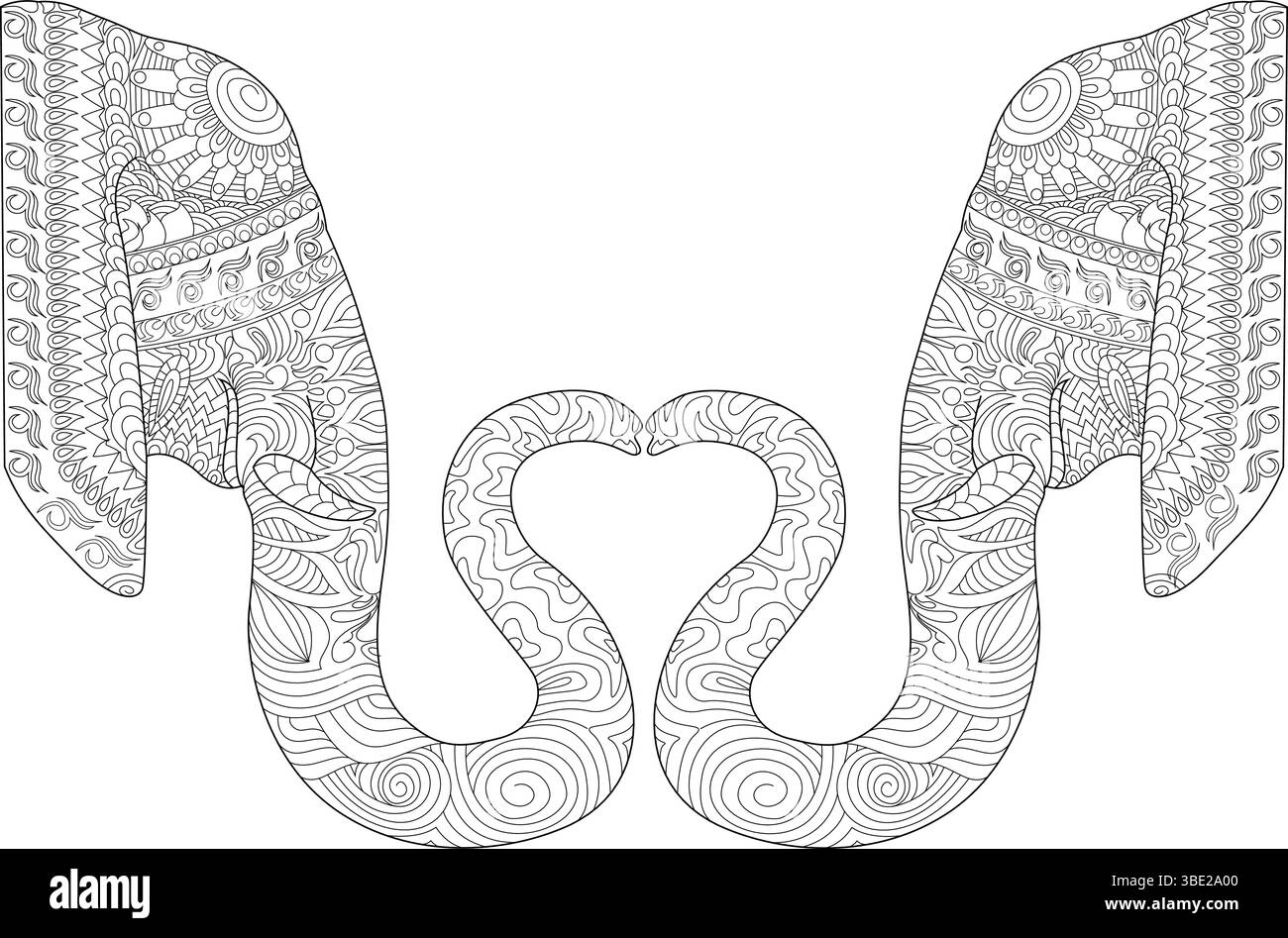 Elephants form Black and White Stock Photos & Images - Alamy