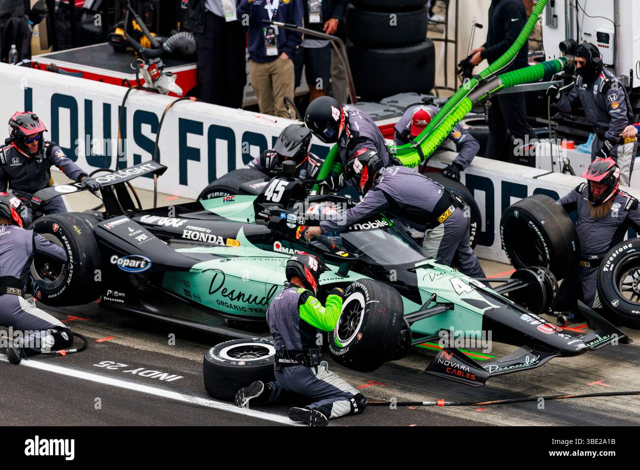 Louis Foster (#45, Rahal Letterman Lanigan Racing) seen during the NTT ...