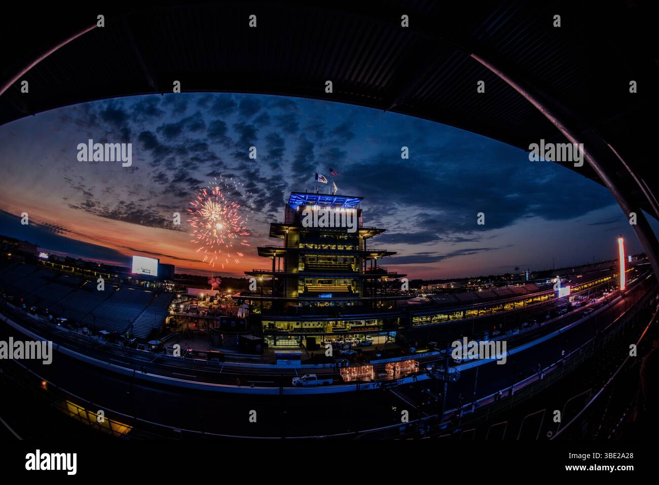 Fireworks at the beginning of the NTT IndyCar Series 109th Running of ...